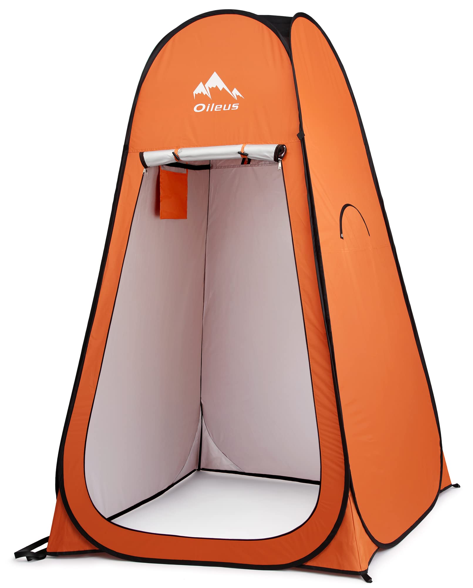 Oileus Pop Up Privacy Tent Portable Shower Tent Beach Changing Room Privacy Tent Camp Toilet Instant Privacy Shelters - Camping Beach Hiking Fishing Orange
