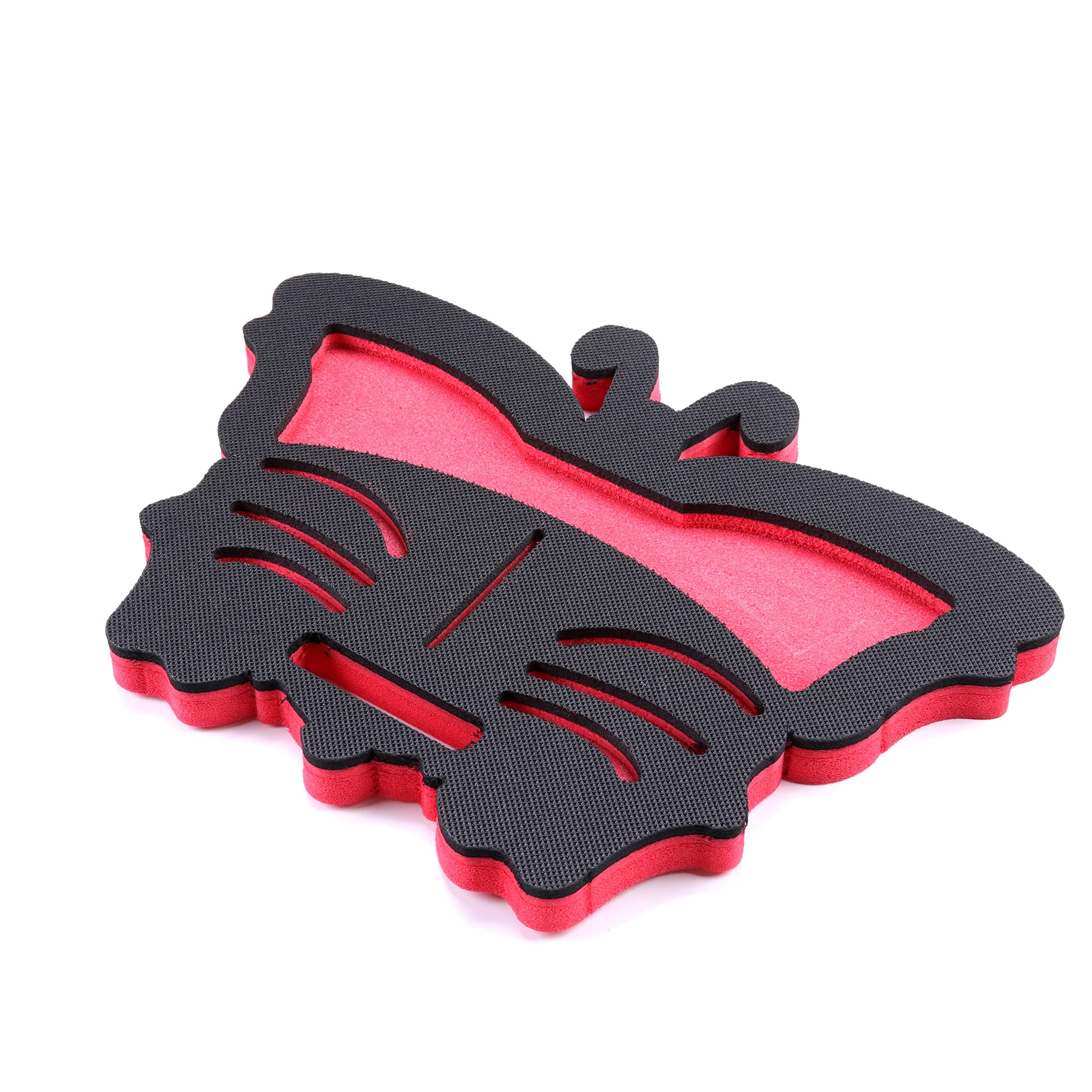 Polar Whale Portable Gardening Kneeling Pad Butterfly Shaped Red and Black Knee Cushion with Tool Pocket for Home Work Automotive Workshop More Durable Thick Comfortable High Density Waterproof Foam