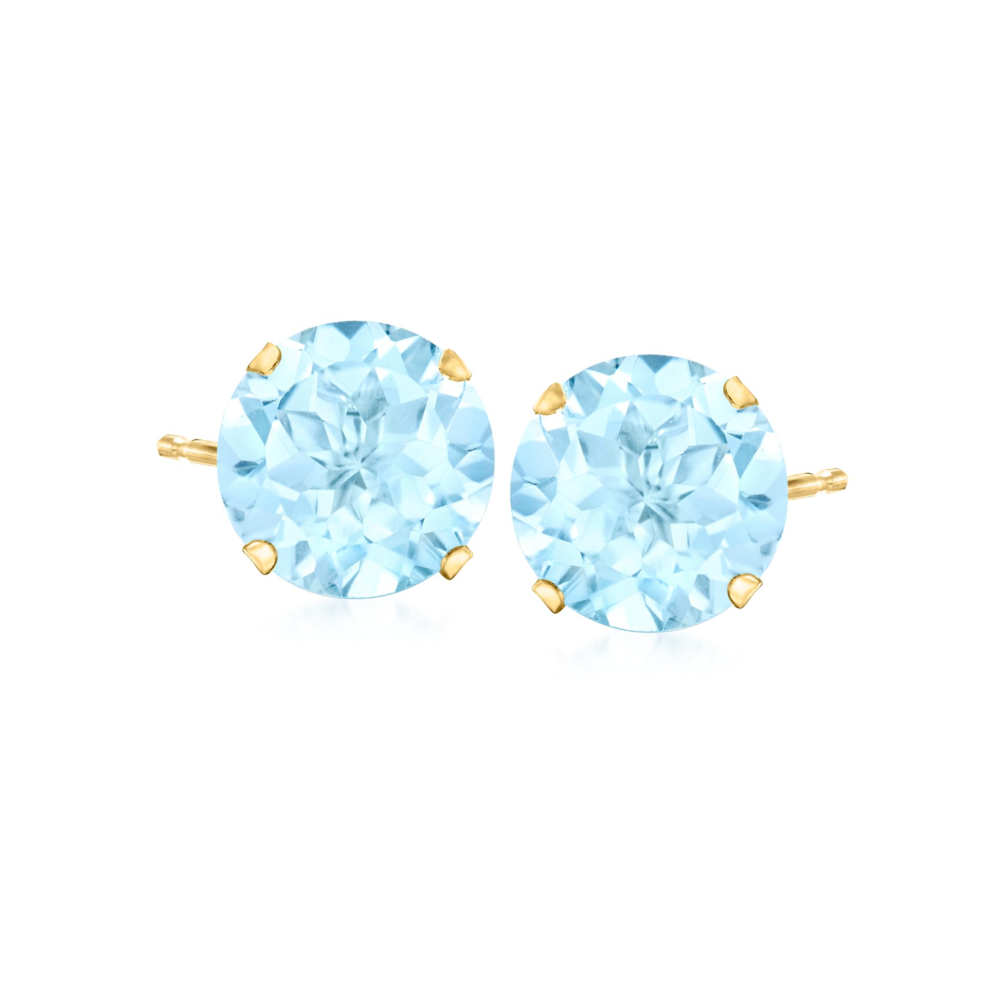Ross-Simons 9.00 ct. t.w. Sky Blue Topaz Earrings in 14kt Yellow Gold