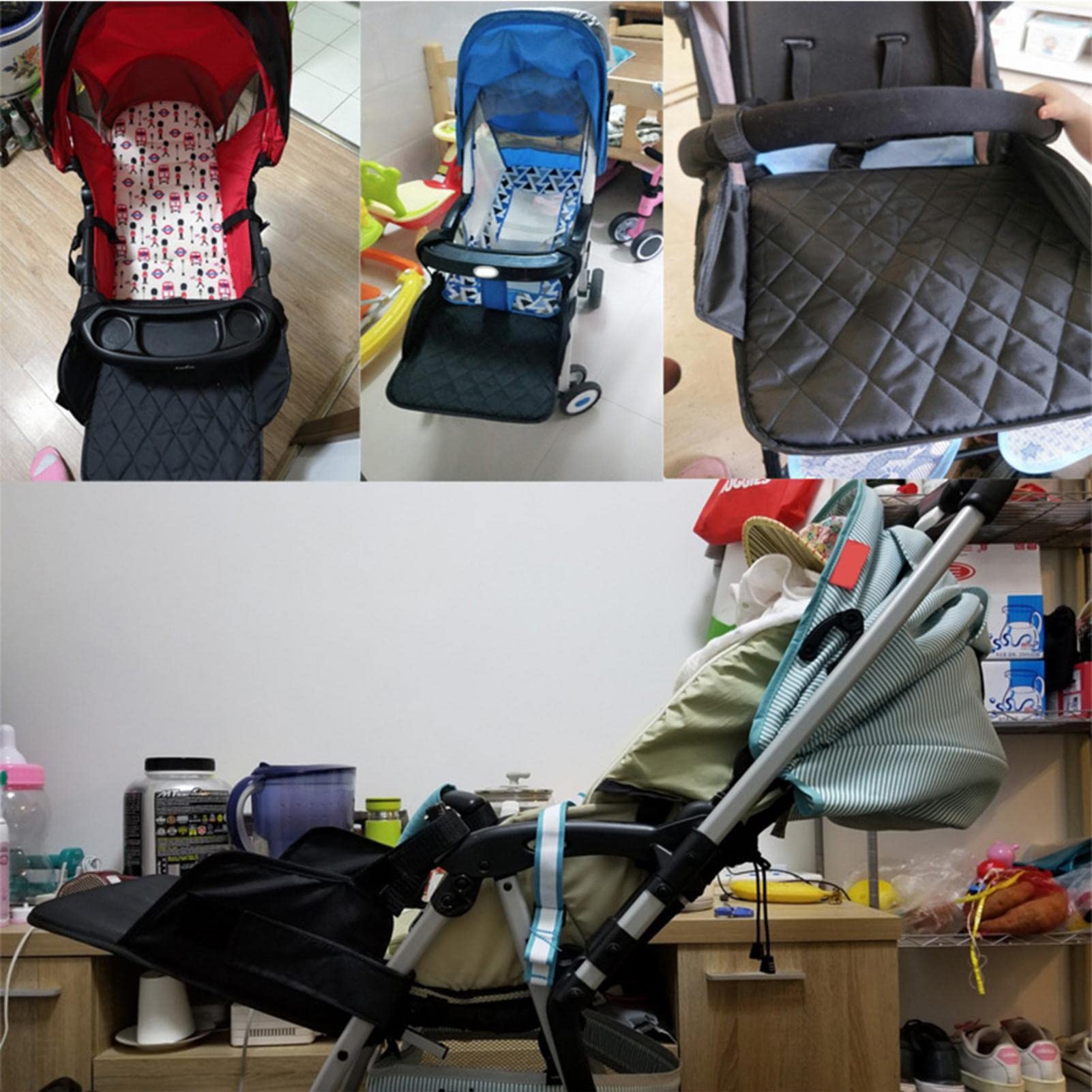 YIQAO Baby Stroller Footrest Universal Stroller Footboard Leg Rest Extension, Extended Seat Board for Baby Stroller, Pram Footrest Pushchair Accessories