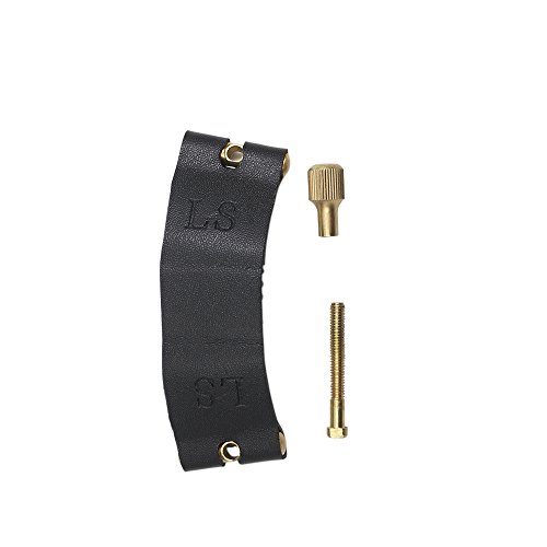 Mowind Artificial Leather Compact Durable Ligature Fastener for Alto Sax Saxophone Rubber Mouthpiece