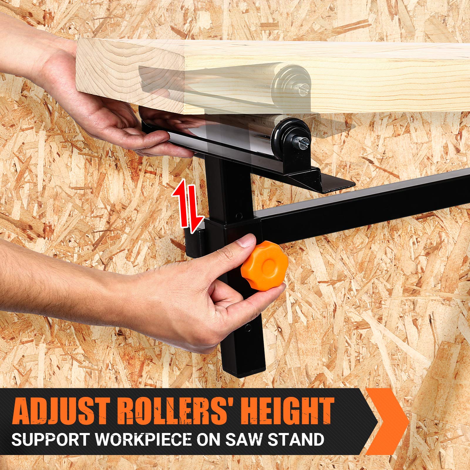 Saw Stand, Power Tools Stand with Workbench Station, Supports up to 500 lbs, 6-Level Height Adjustment, 67-4/5" Max Sliding Rail, Universal Saw Stand for All Saws even Cutting Machine-SS01