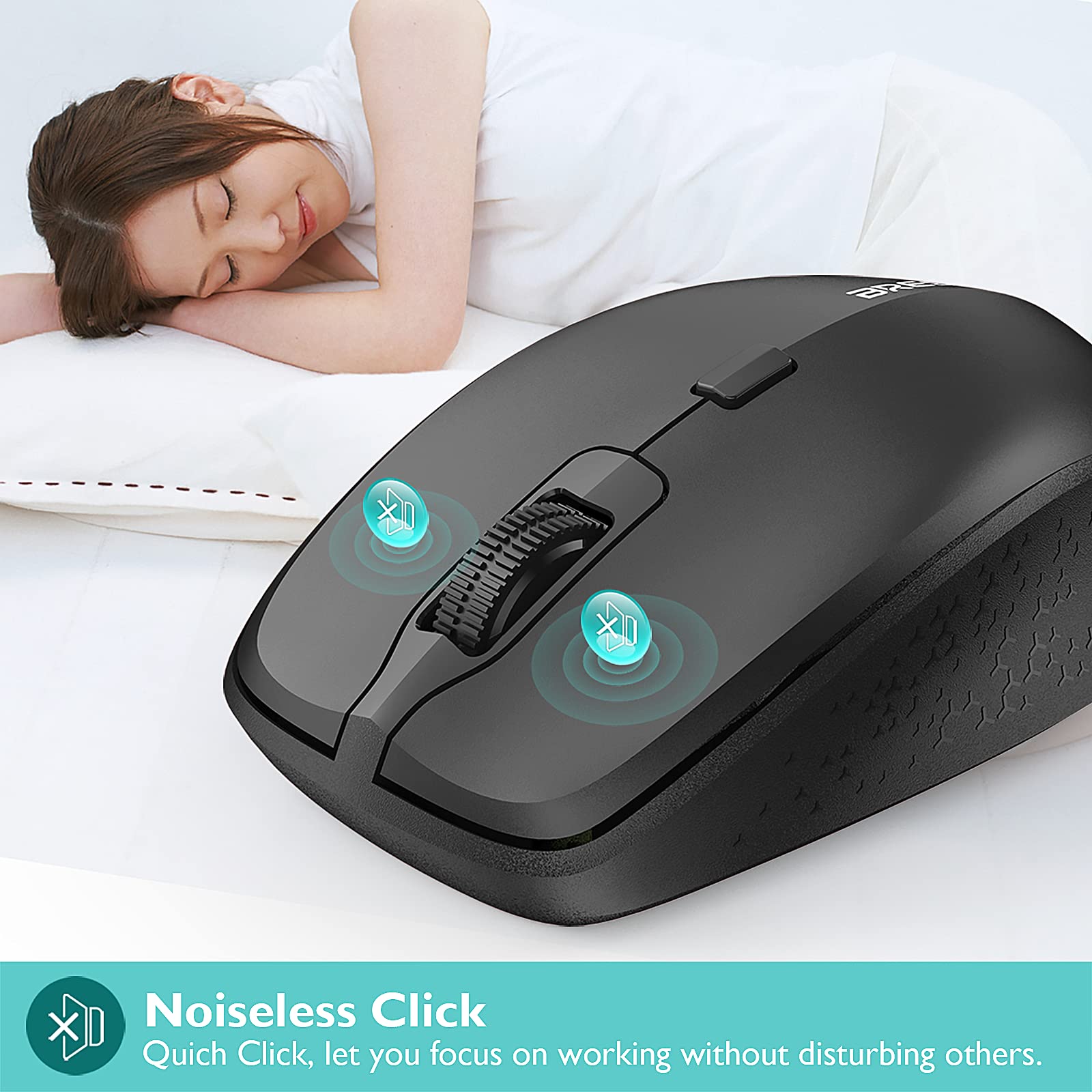 Wireless Keyboard Mouse Combo, BreSii Wireless Keyboard and Mouse Computer Keyboards Mouse Full-size Silent Slim 2.4GHz USB For kids E-Learning PC Desktop Computers Notebook Laptop Windows Office Home