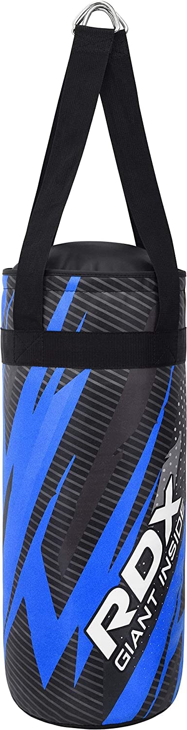 RDX Kids Punching Bag 2FT with Punch Gloves, Heavy Filled Boxing Set, Non Tear Maya Hide Leather Junior Hanging Bag, Kickboxing MMA Grappling Muay Thai Taekwondo Karate BJJ Workout Training