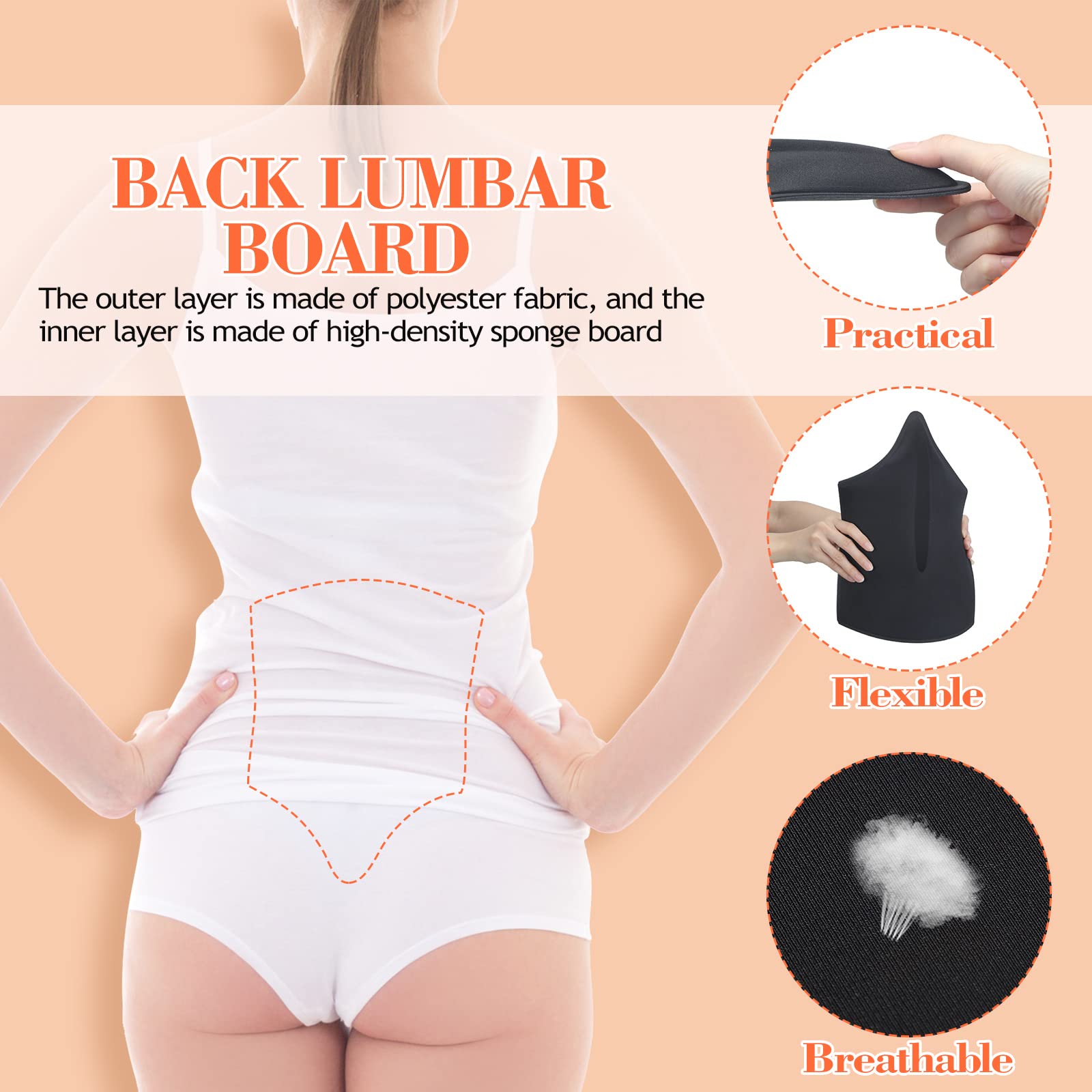 Treela 6 Pcs Lipo Foam Board Compression Board Set, Include Lipo AB Front and Back Board Abdominal Tummy Tuck Side Board for Women