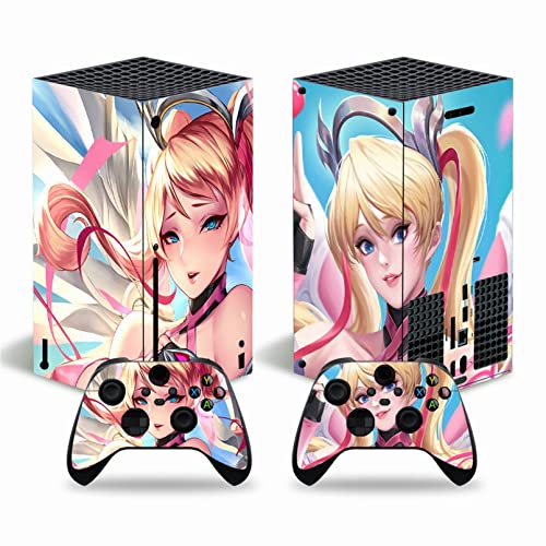Top factory Skin Decal Protective Vinyl Skin Decal Cover for Series X Console Skins Wrap Sticker with Two Free Wireless Controller Decals 33902 Decal