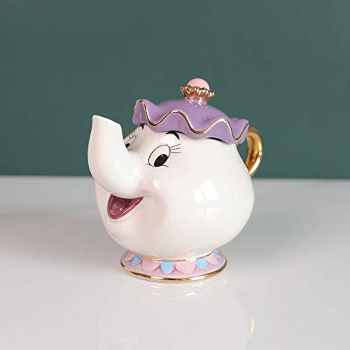 Mrs. Potts Tea Pot - Beauty and Beast - Tea Pot Cup One Set Lovely Chip Cup set Teapot Mug (Tea Pot set)