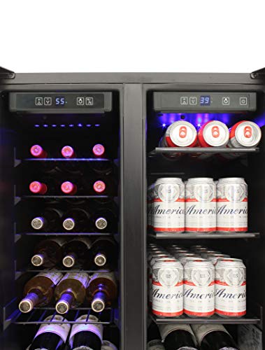 Vinotemp EL-BWC102-02 Touch Screen Beverage Wine Cooler, Black