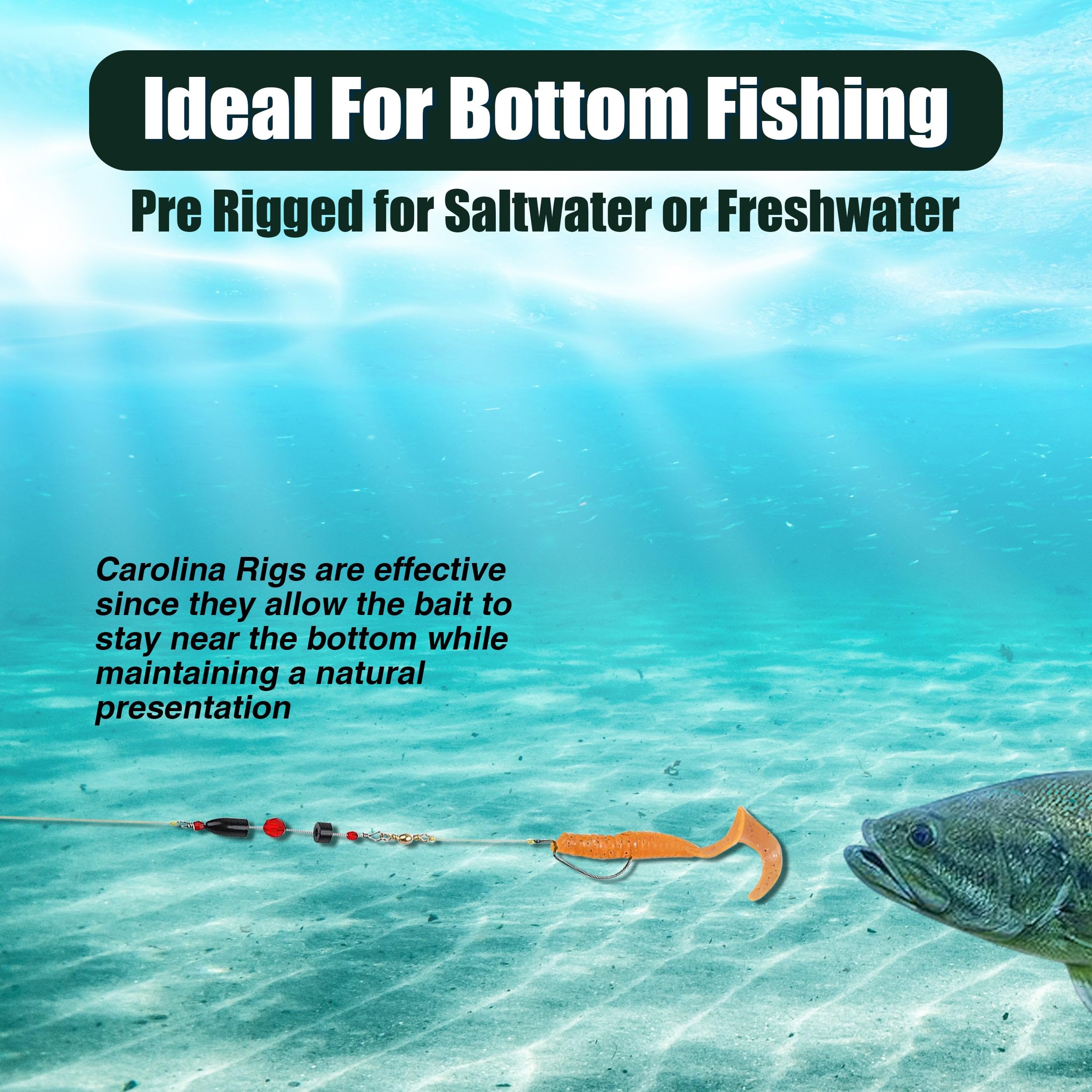 Reaction Tackle Carolina Rig - 1/4oz - Brass