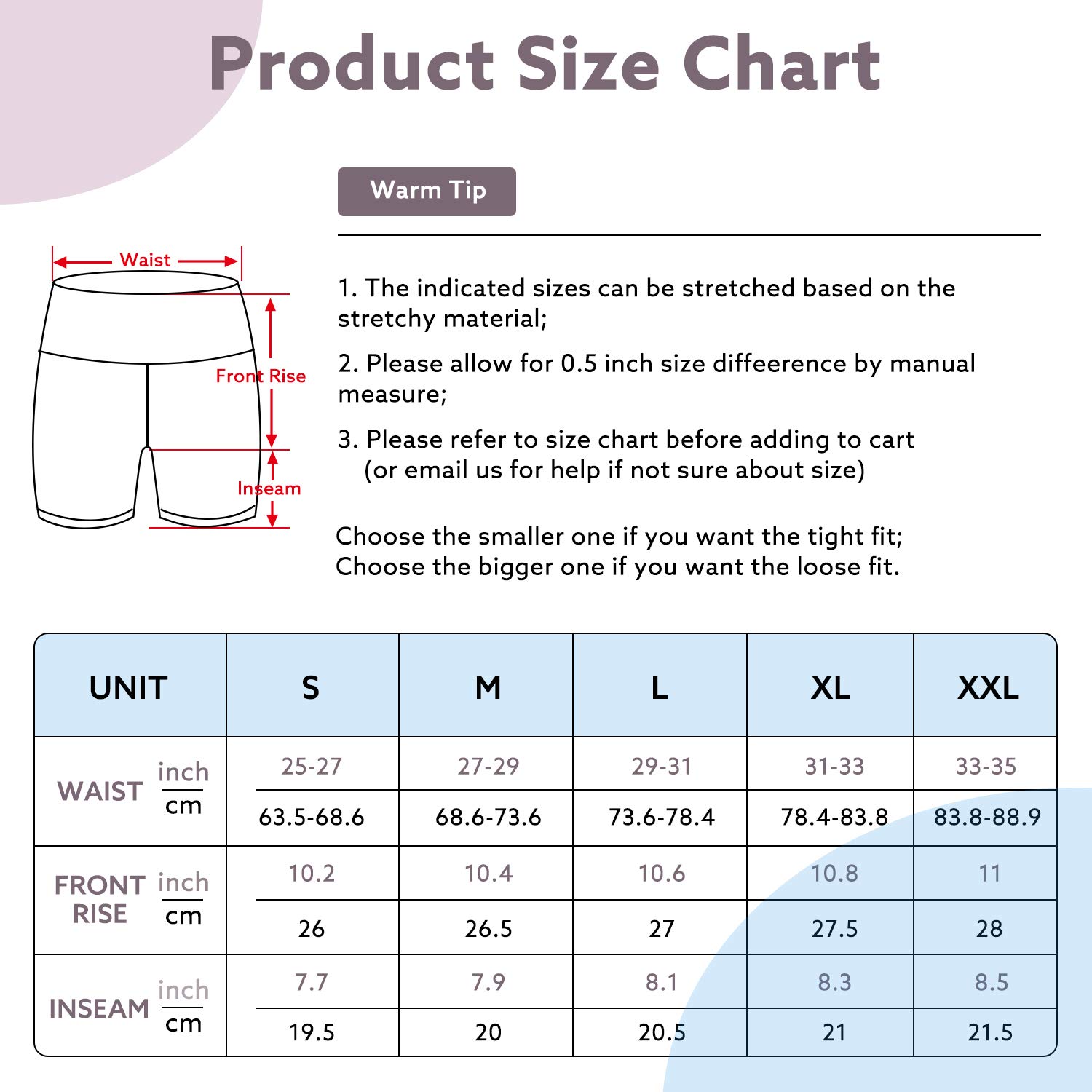 Promover Spandex Biker Shorts for Women High Waist Compression Running Short Leggings with Pockets 8" Inseam (Starry, X-Large)