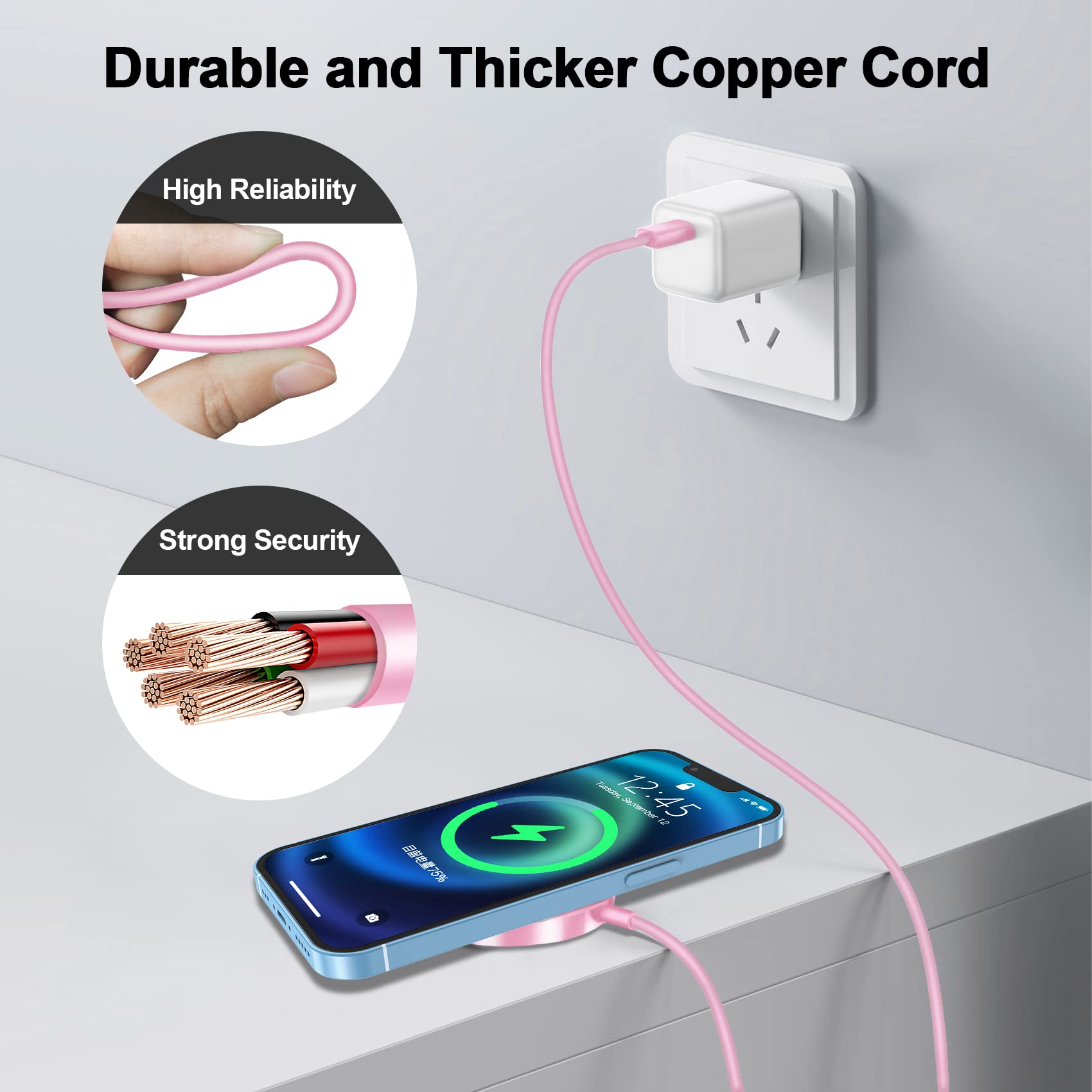 xiwxi 𝐔𝐩𝐠𝐫𝐚𝐝𝐞𝐝 15W Fast Magnetic Wireless Charger Compatible with MagSafe Charger, Wireless Charging Pad for iPhone 14/14 Plus/14 Pro/14 Pro Max iPhone 13 Series/iPhone 12 Series(No Adapter)