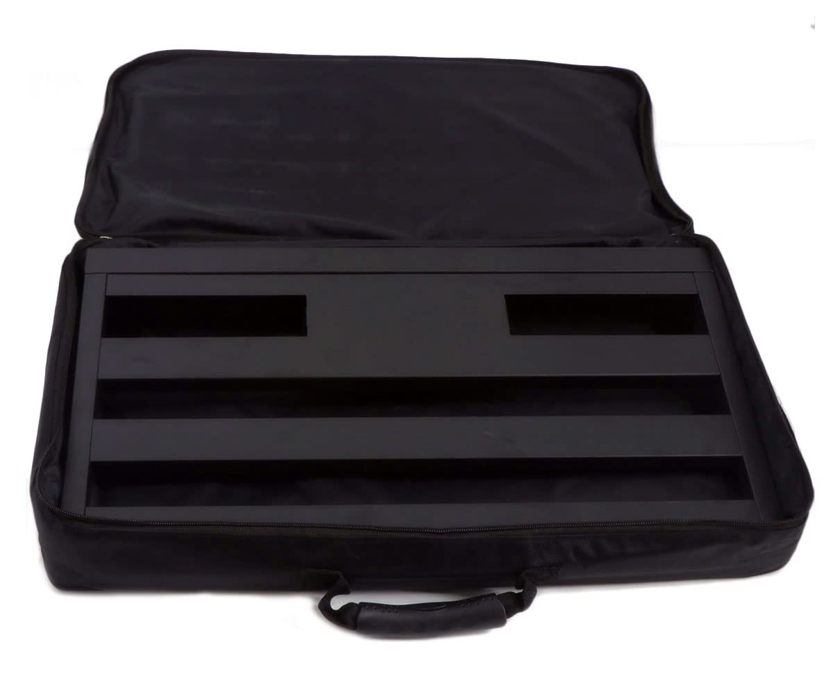 TUOREN Portable Gig Bag Guitar Effects Pedal Board Carry Bag 23.6 x 13 x 4inch Black