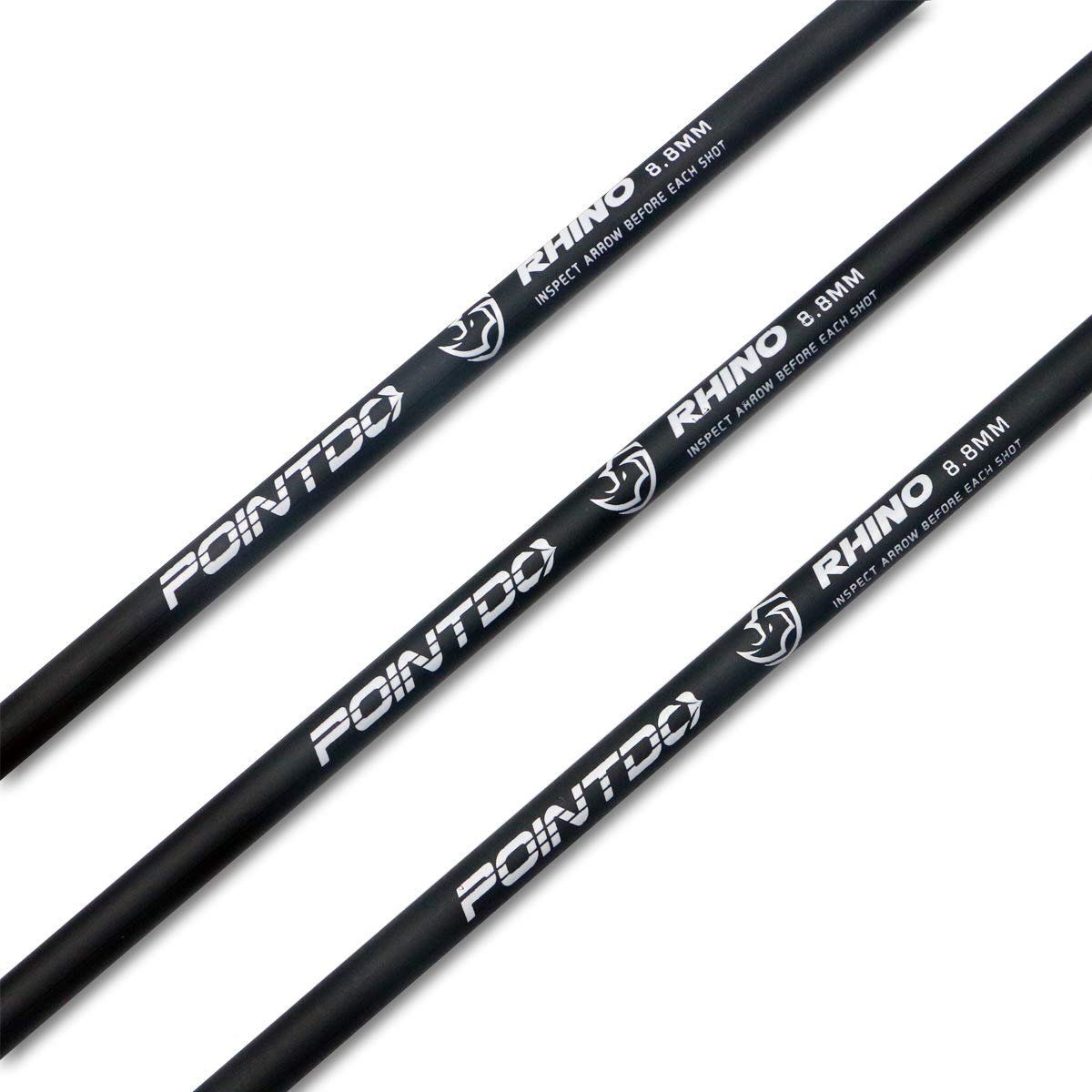 Pointdo 20inch Carbon Crossbow Bolts Crossbow Hunting Arrows with 4" Vanes and Replaced Arrowhead/Tip (12 Pack) (Green White)