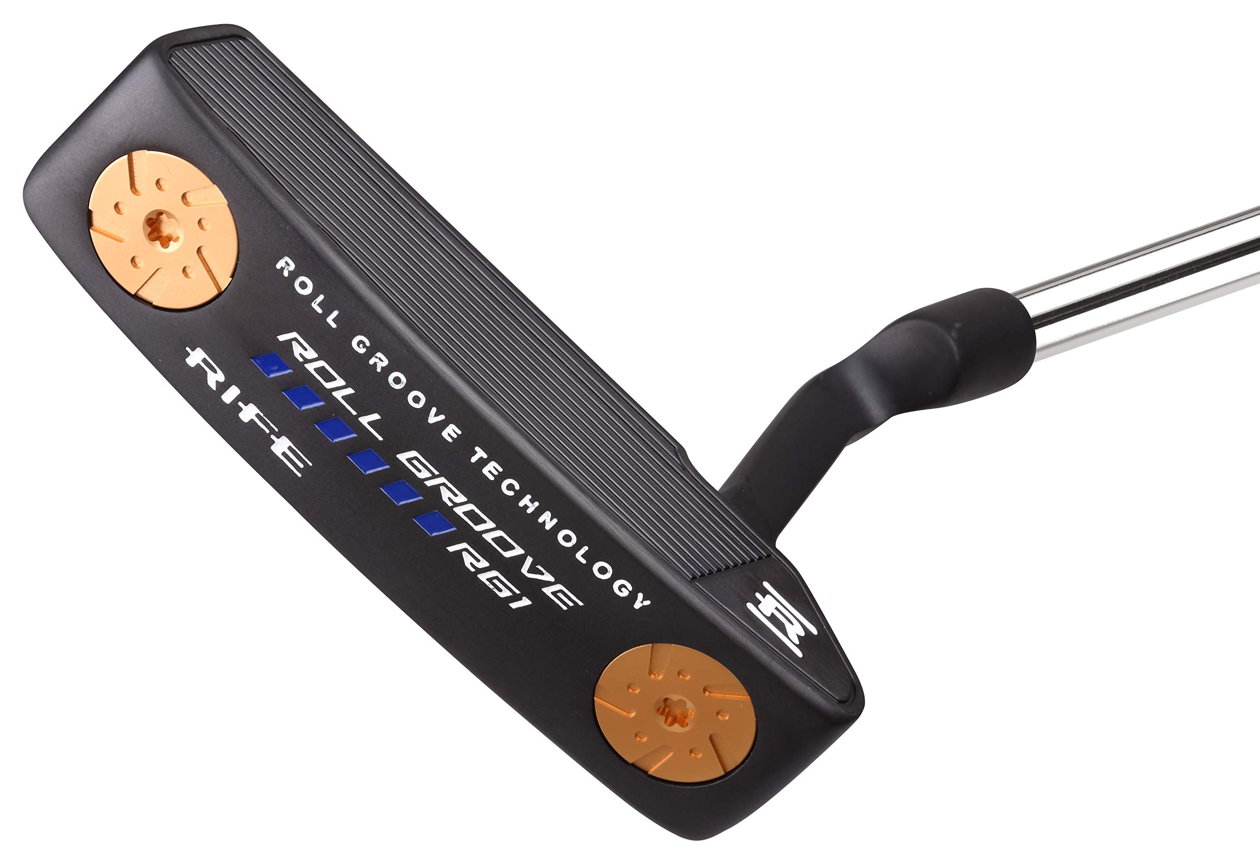 Rife Golf Roll Groove Technology Series Right Handed RG1 Blade Putter Precision Milled Face Edge Cavity and Bumpers Ensures an Ideal Weight Balance Perfect for Lining Up Your Putts (33 Inches)