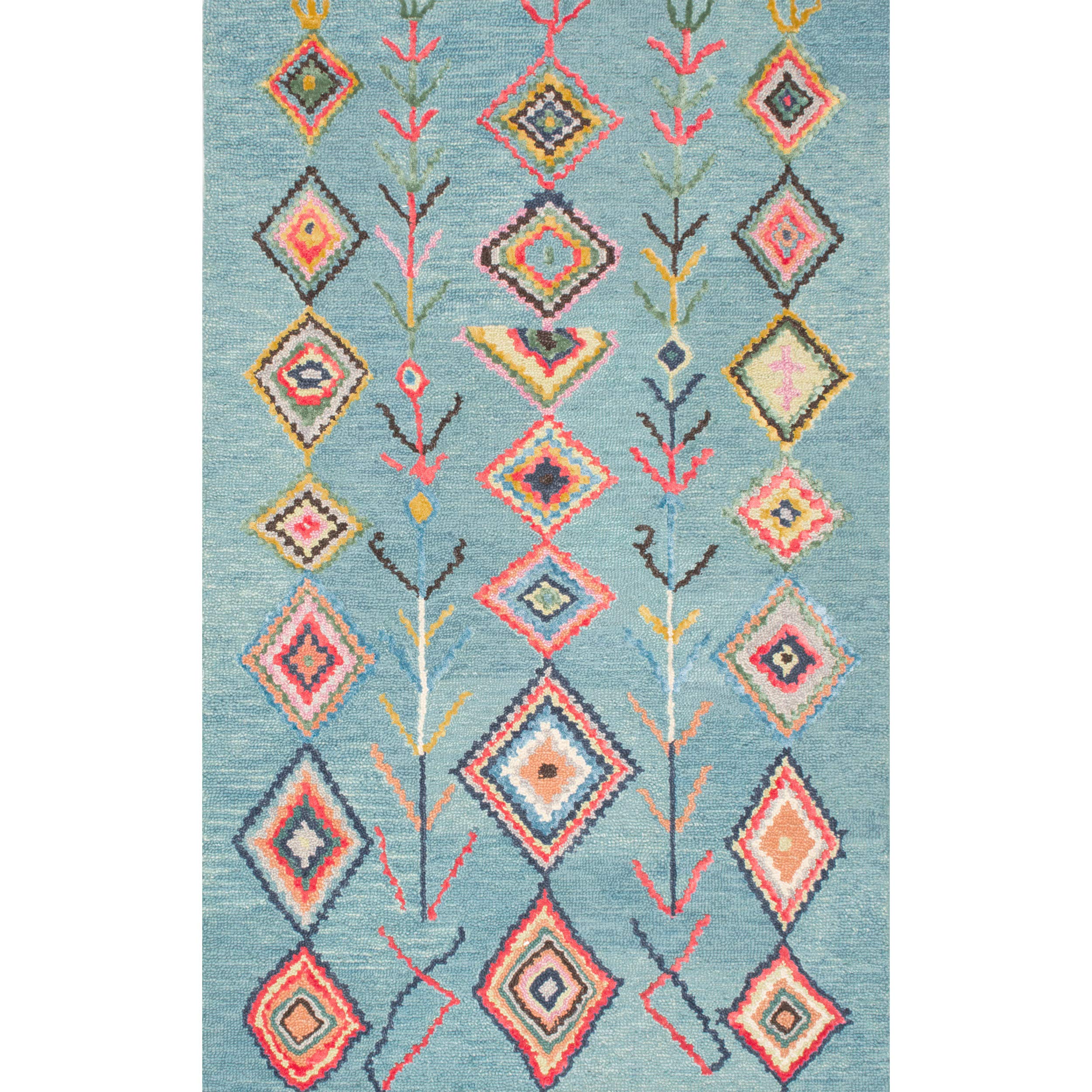 NuLOOM Hand Tufted Belini Area Rug, 4' x 6', Turquoise