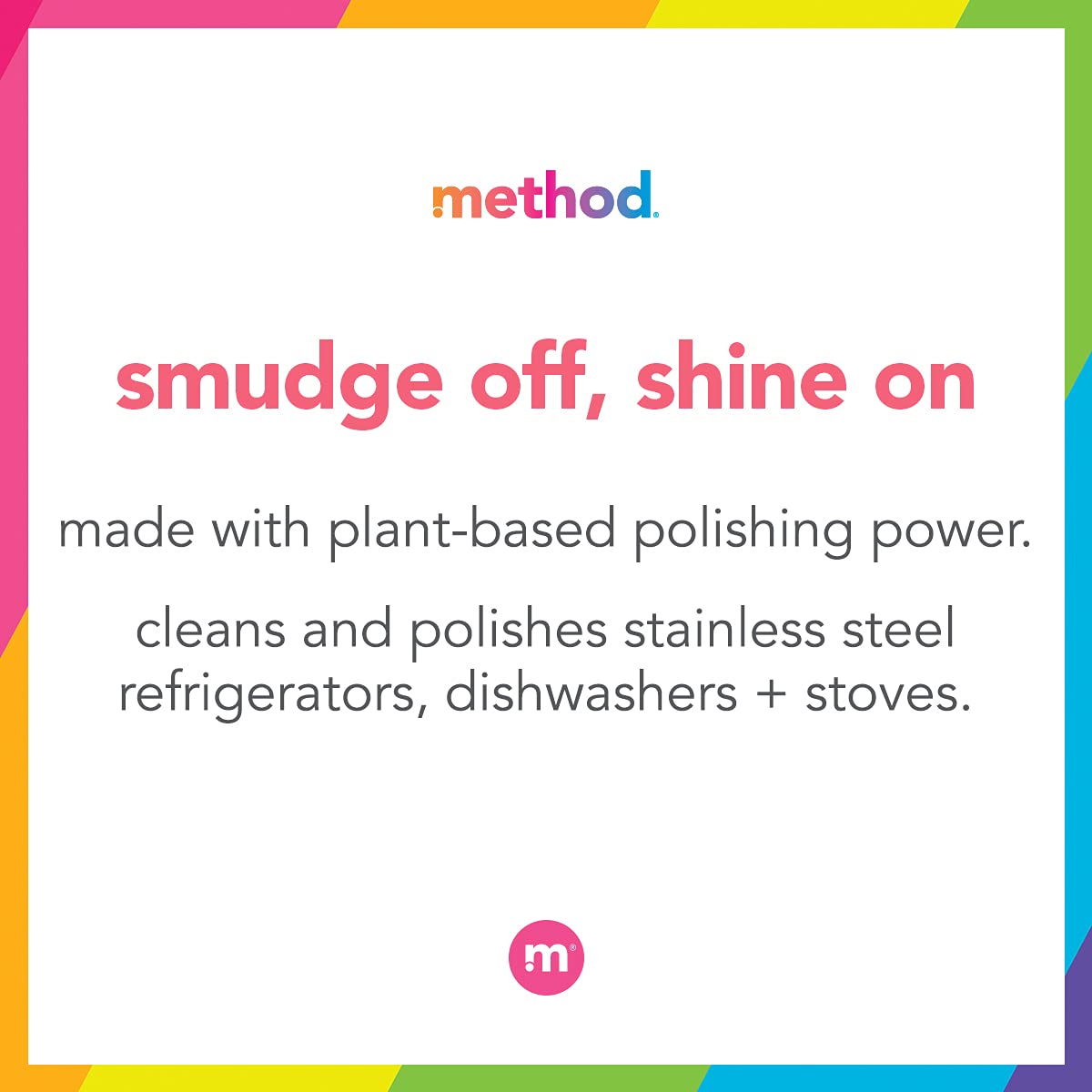 Method Stainless Steel Cleaner + Polish, Apple Orchard, Cleans Fingerprints and Smudges, 14 FL Oz (Pack of 1)