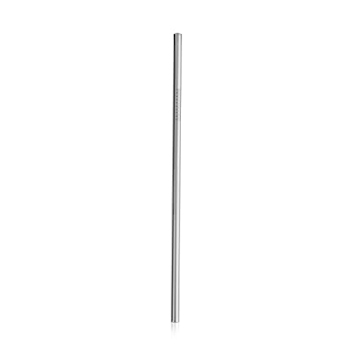 True Stainless Steel Cocktail Straw, Reusable Metal Straw, Dishwasher Safe, 8.5 Inch, Set of 1, Silver