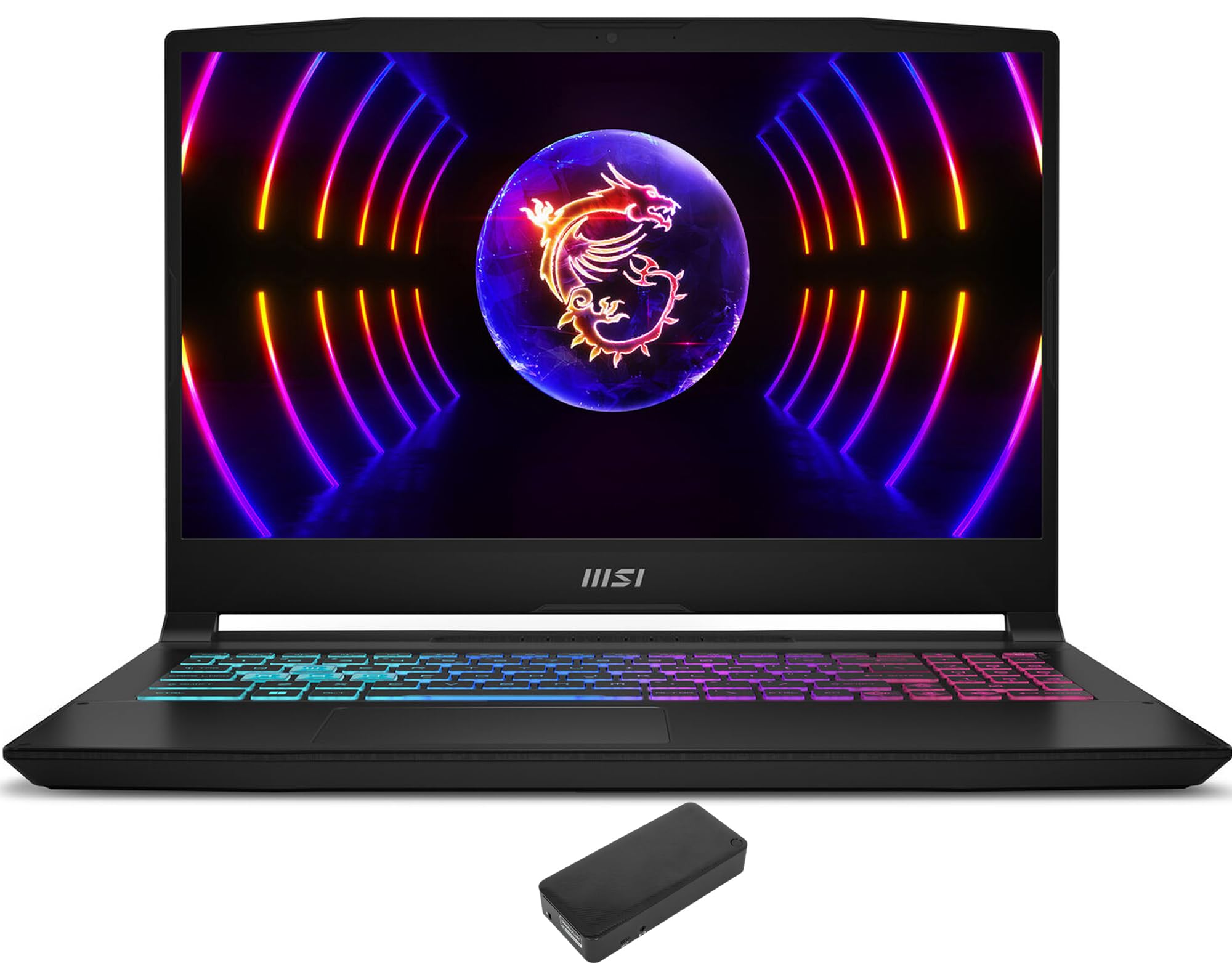 MSI Katana 15 B12VGK-082US Gaming & Entertainment Laptop (Intel i7-12650H 10-Core, 16GB DDR5 4800MHz RAM, 1TB PCIe SSD, GeForce RTX 4070, 15.6" 144Hz Win 11 Pro) with USB-C Dock