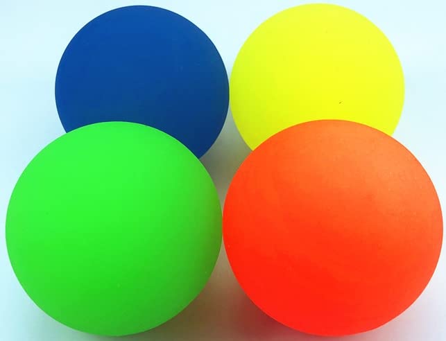 Yukoity 16 Packs of 60mm 2.36 inches Large Bouncy Balls Bulk for Vending Machine 4 Mixed Pattern, Glow in The Dark Bouncing Balls