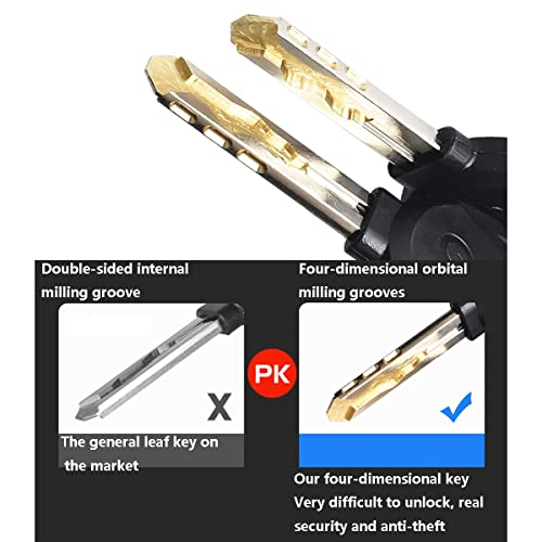 UFFD Bike Cable Locks Anti Theft 4 Feet Long Cable SecurityIncludes 2 Master Keys. Bicycle Cable Lock Waterproof (Color : Black, Size : 1.2mx12mm)