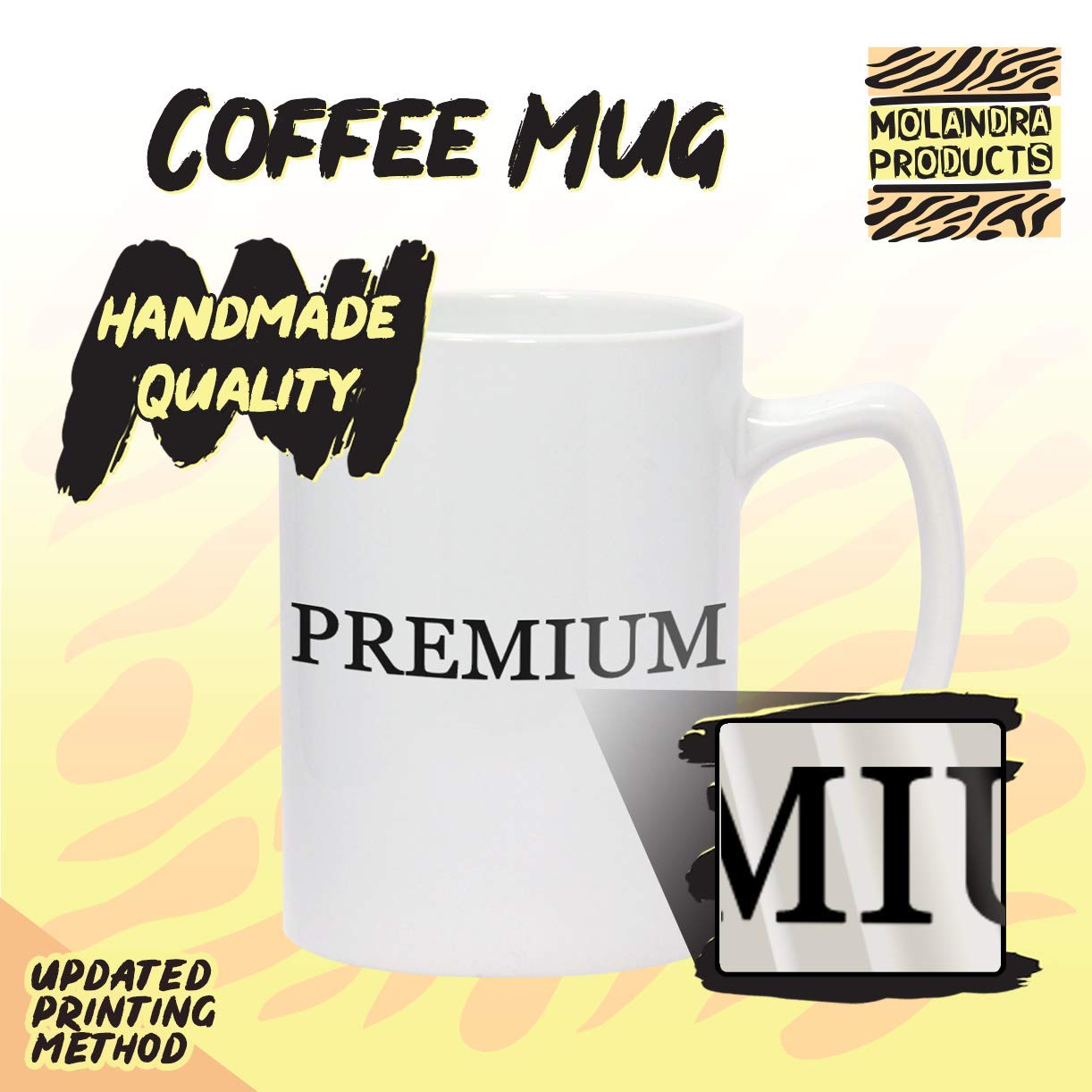 Molandra Products got officiator? - 14oz White Ceramic Statesman Coffee Mug