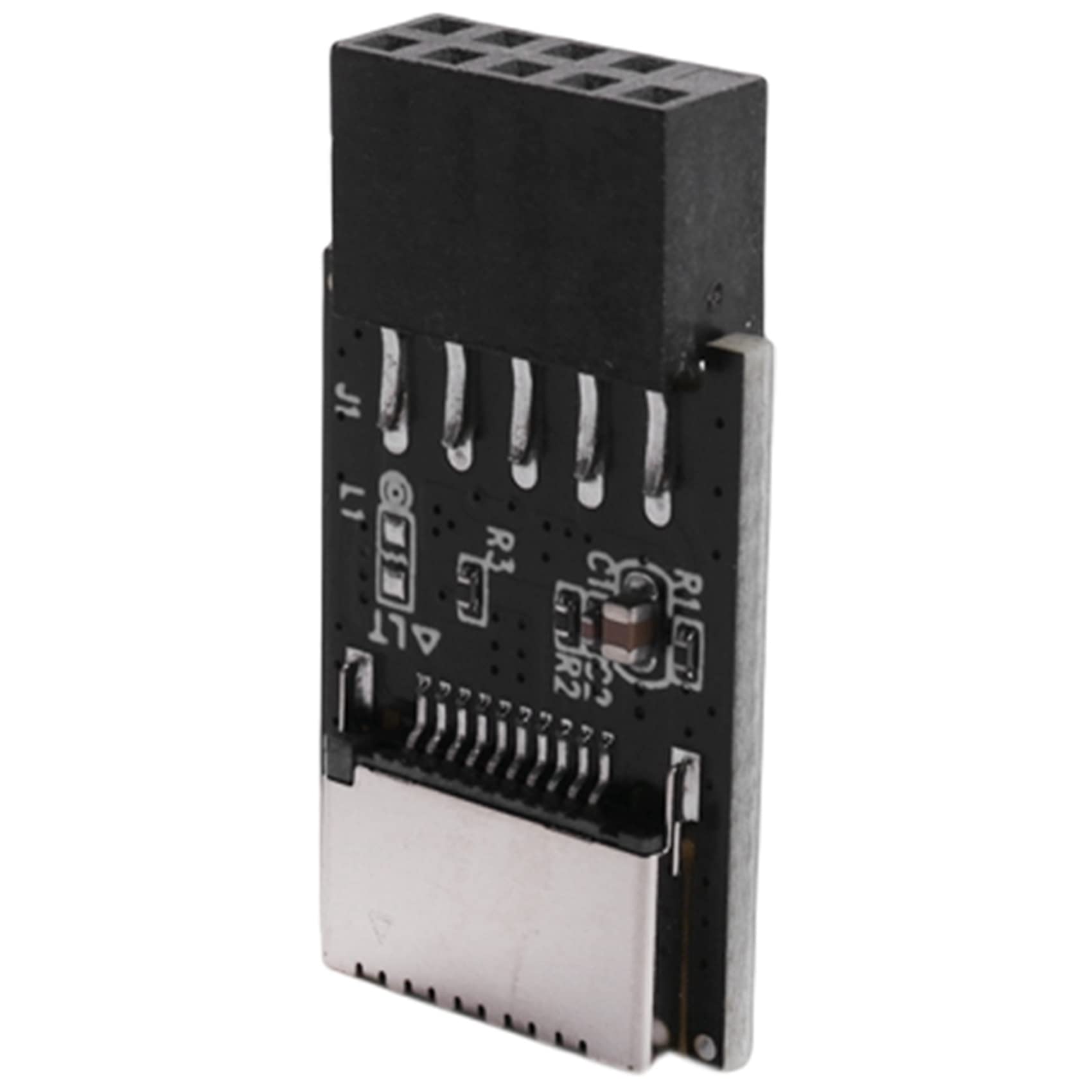 Yothfly Motherboard USB2.0 9Pin to Type-C A-Key Front Connector Converter USB3.2 Type-E Interface Header Adapter Extender Card