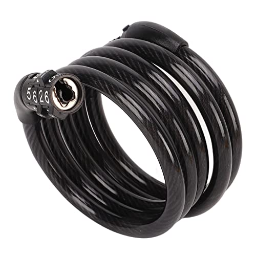 Uxsiya Chain Lock Combination, Manganese Steel Sturdy Anti Theft Drill Resistant Bike Cable Lock for Scooters