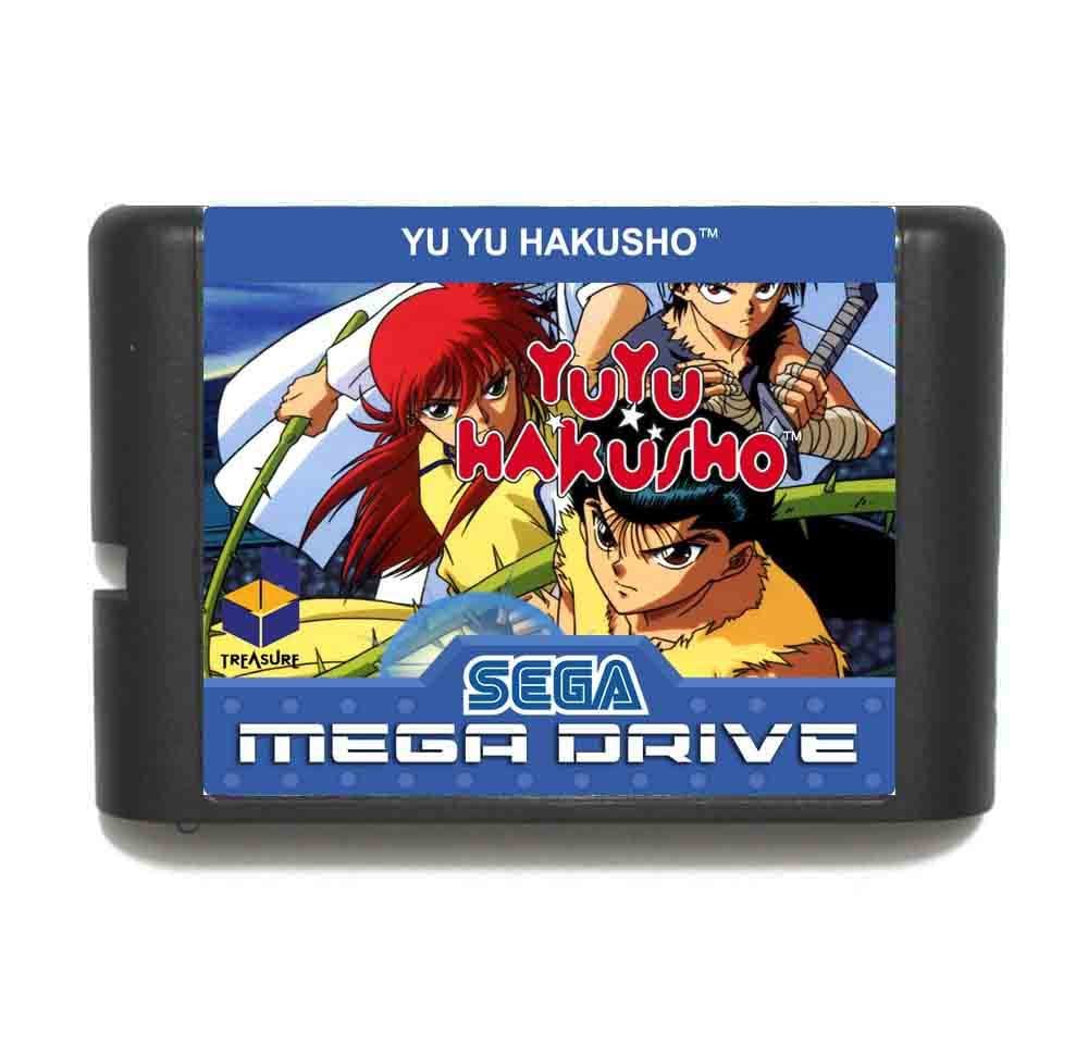 Yu Yu Hakusho Makyou Toitsusen Game Cartridge 16 Bit MD Game Card With Retail Box For Sega Mega Drive For Genesis (Black)