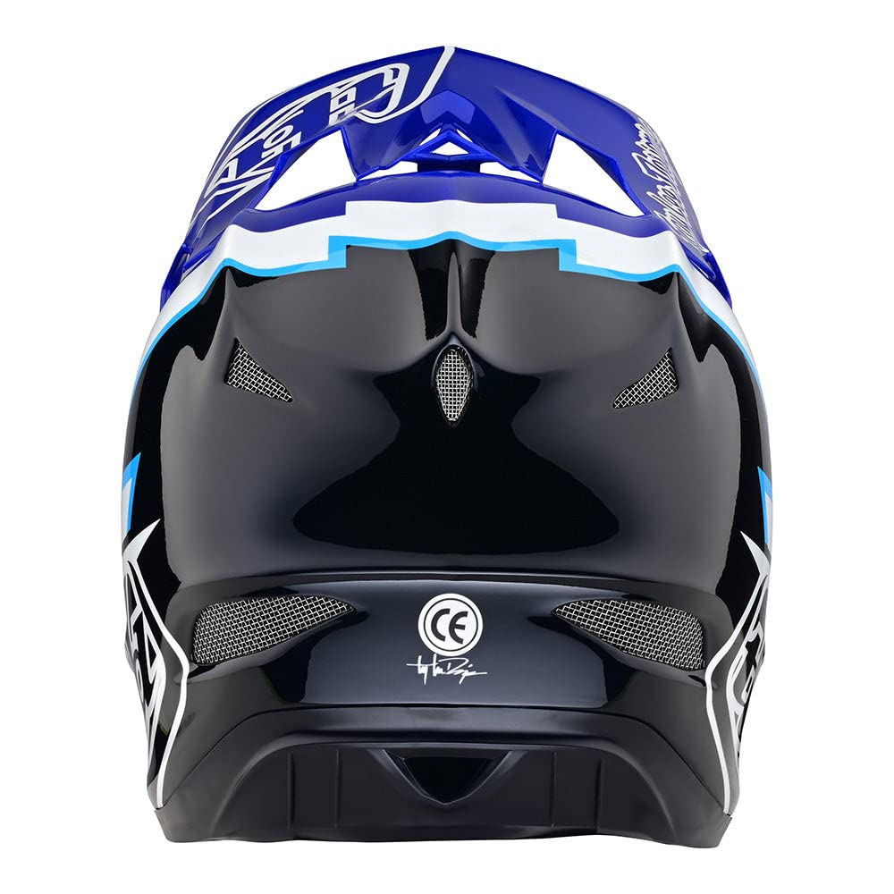 Troy Lee Designs Downhill D3 Fiberlite Volt Full Face Bicycle Helmet for Max Ventilation Lightweight MIPS EPP EPS Racing Downhill BMX MTB DH - Adult Mens Womens Unisex (Blue, SM)