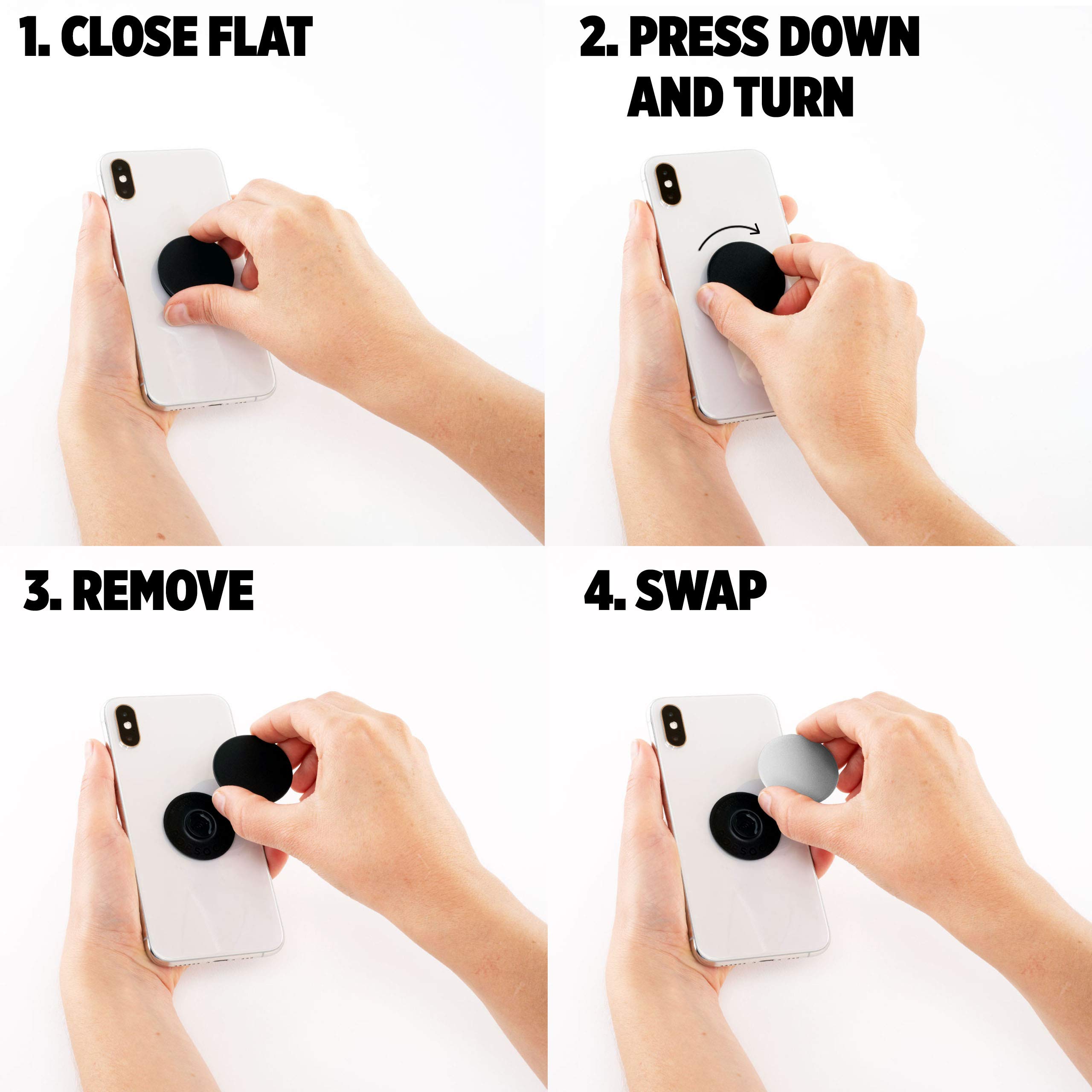 PopSockets Phone Grip with Expanding Kickstand, for Phone - Mono Jungle