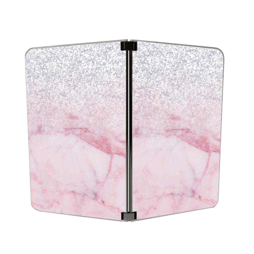 MightySkins Skin Compatible with Microsoft Surface Duo - Girly Marble Dazzle | Protective, Durable, and Unique Vinyl Decal wrap Cover | Easy to Apply, Remove, and Change Styles | Made in The USA