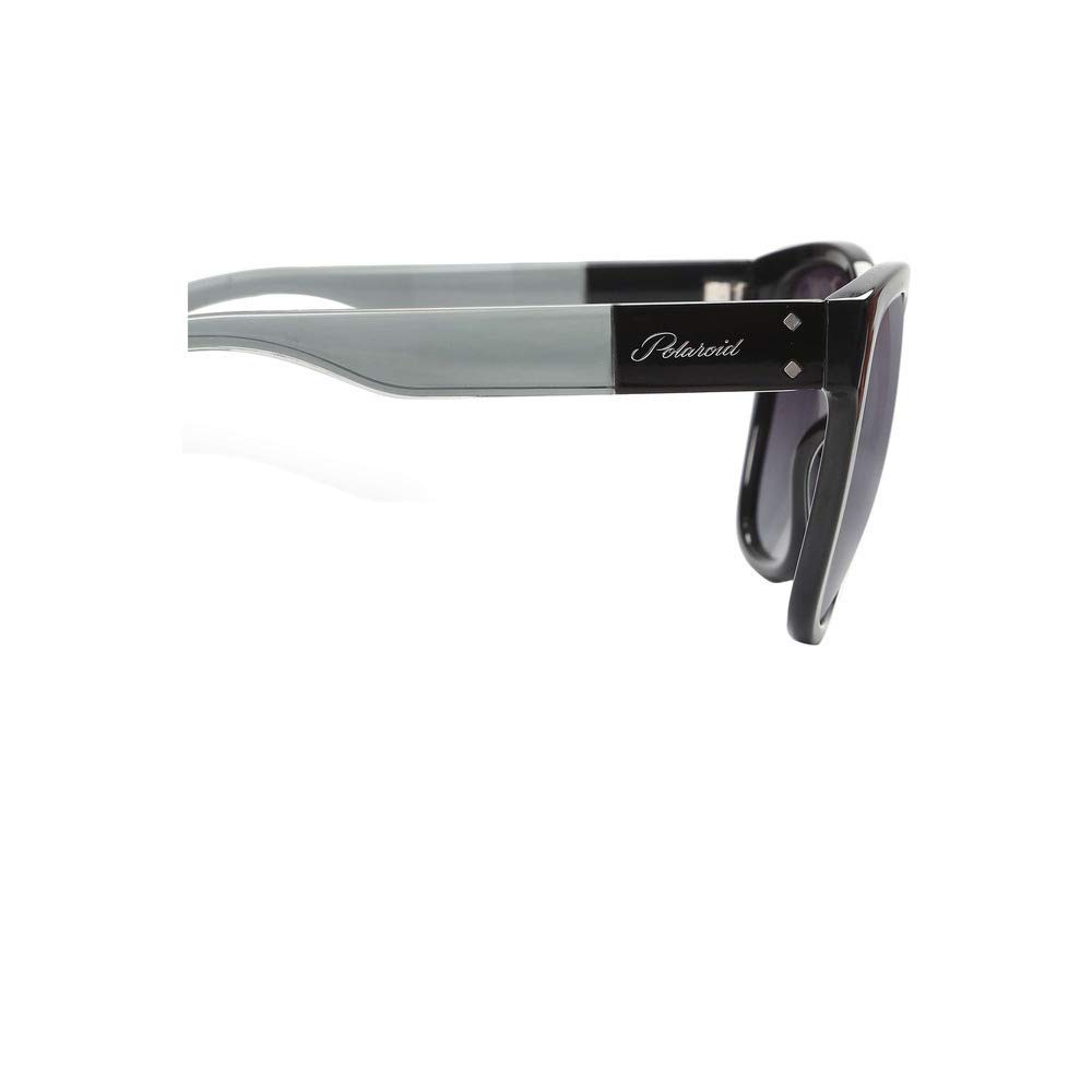 Polaroid Sunglasses Women's PLD 4070/S/X Square Sunglasses, Black/Polarized Gray, 54mm, 20mm