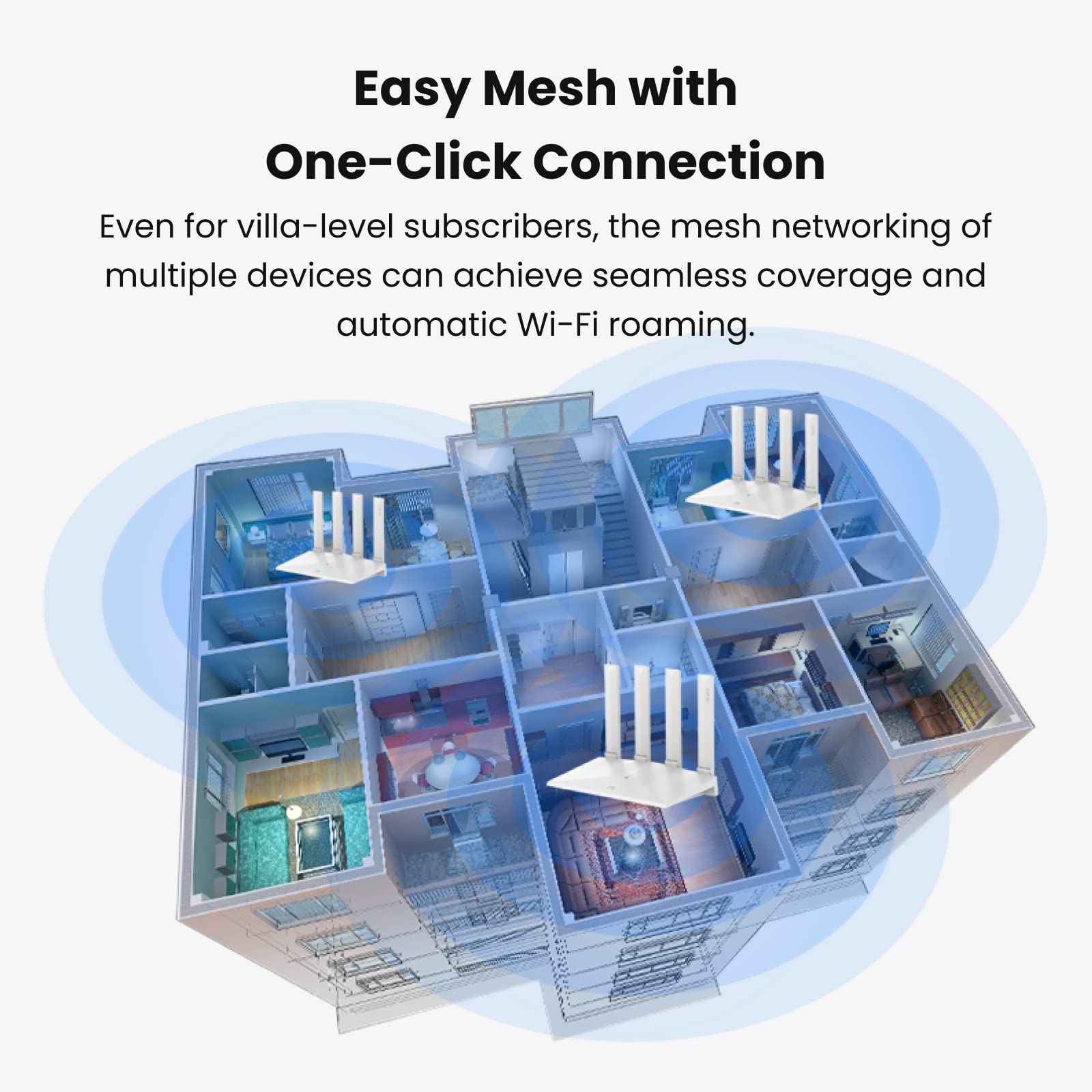 ZTE Ax3000 Pro WiFi 6 Router β Dual Band Router for Wireless Internet, Speed up to 3 Gbps, Supports Guest WiFi, Parental Controls, QoS, NFC Connection, Router with Large Coverage for Gaming Streaming