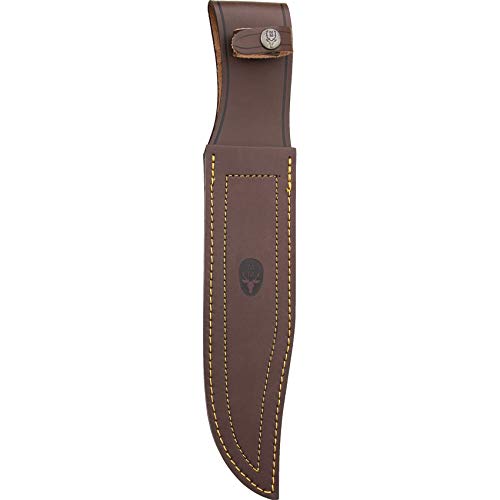 Muela ALCARAZ-22 Genuine Red Stag Horn Handle Hunting Knife with Leather Sheath ,8-5/8"