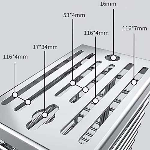 Sublibelief Knife Rests - Knife Block Holder Kitchen Stainless Steel Knife Organizer Storage Stand 8 Slots Top Hollow Iron Wire Different Size Shape Knife Sharpeners Scissors Kitchen