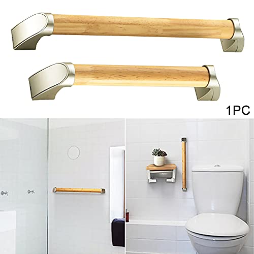 Wooden Grab Bar Wall Mounted Durable Grab Rails for Home Bathroom Withstand 80-100kg(Size:34cm/13.39inch)