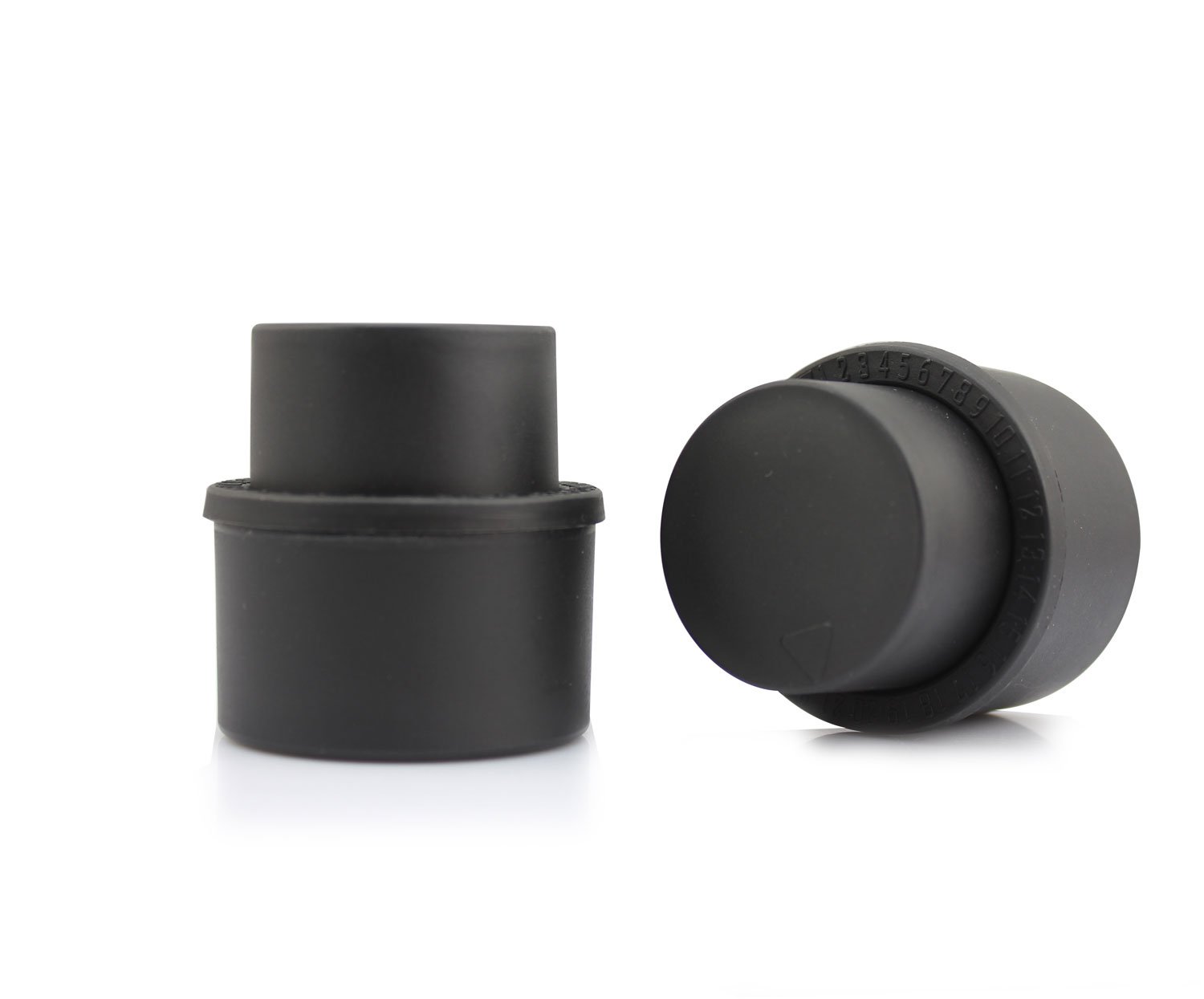Visol 2-in-1 Soda Bottle Pump Stopper, Black