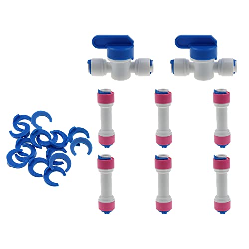 ZZHXSM Water Purifier Connector Accessories 1/4-inch One Way Check Valve and 1/4-inch Check Valve Switch for Water Filtration Systems