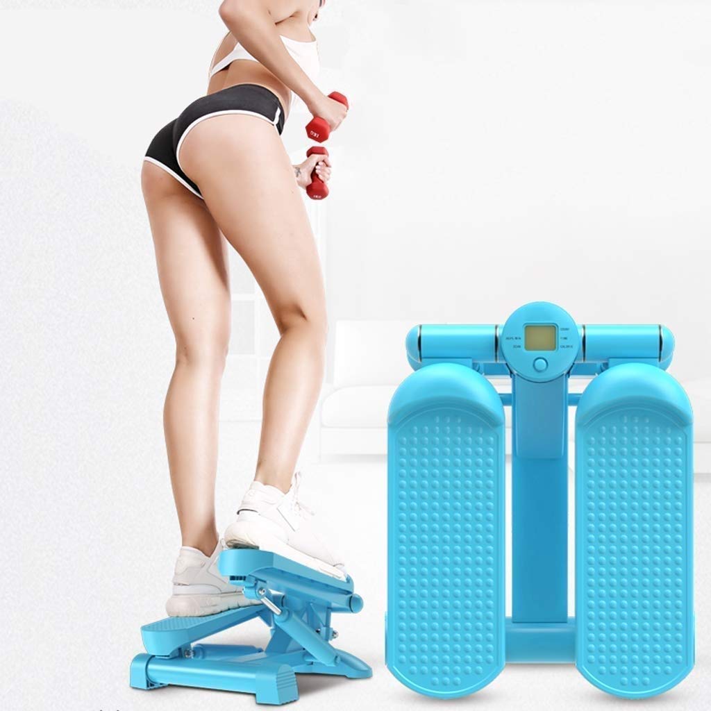 YFDM Mini Stepper,Fitness Stair Stepper - Portable Twist Stair Stepper Adjustable Resistance,Fitness Exercise Machine with Resistance Bands Durable