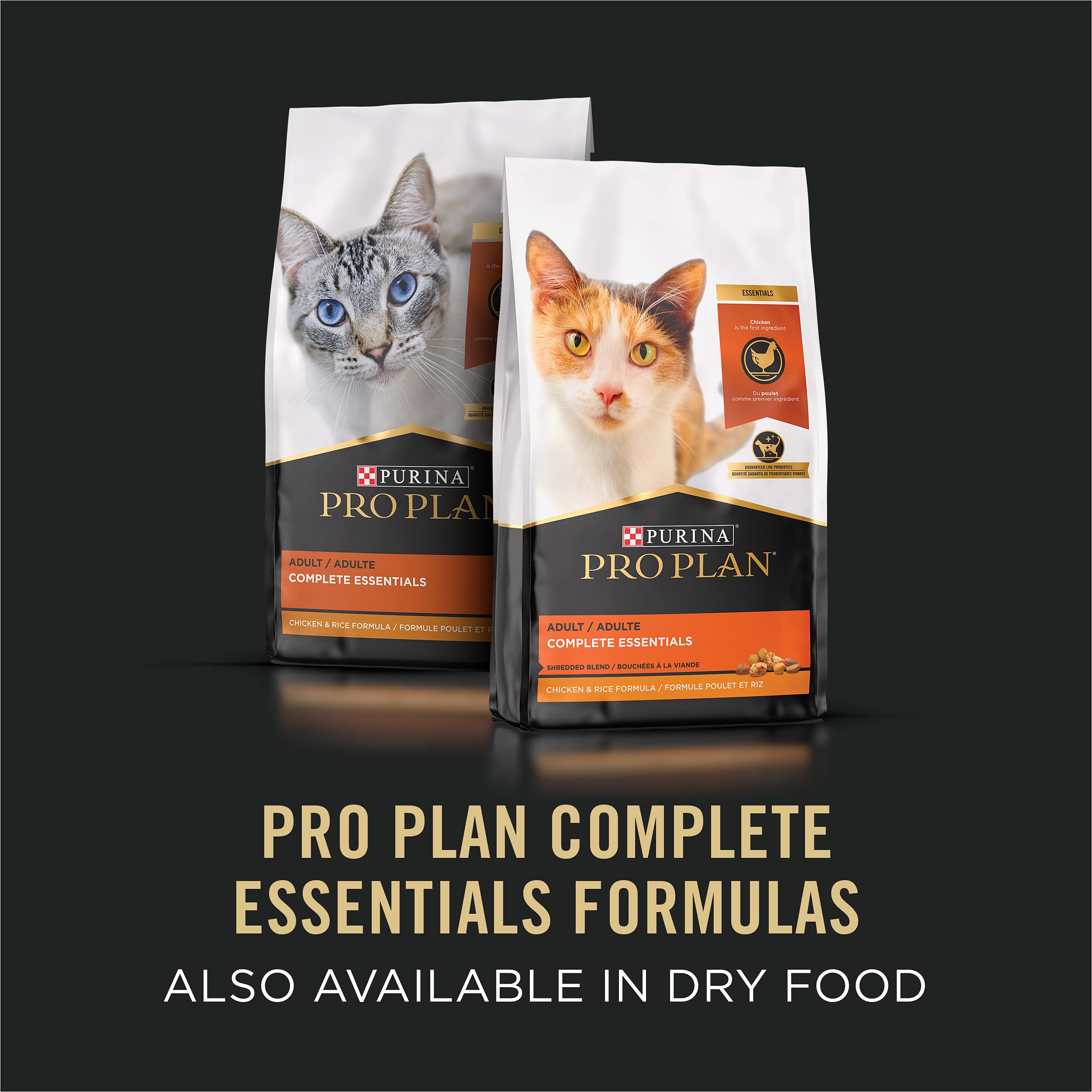 Purina Pro Plan High Protein Cat Food with Gravy, Grilled Seafood Entree - (24) 3 oz. Cans