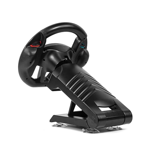 Numskull Switch Joy-Con Steering Wheel Table Attachment, Compatible with Nintendo Switch Racing Wheel Accessory,Black