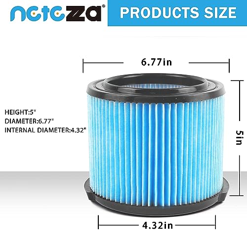 VF3500 Replacement 3-Layer Filter Compatible with riged VF3500 3-4.5 Gallon Vacuum Cleaner WD4050 WD4070 WD4522, 2 PACK