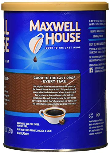 Maxwell House 100 Percent Colombian Coffee, 10.5 Ounce - 6 per case.