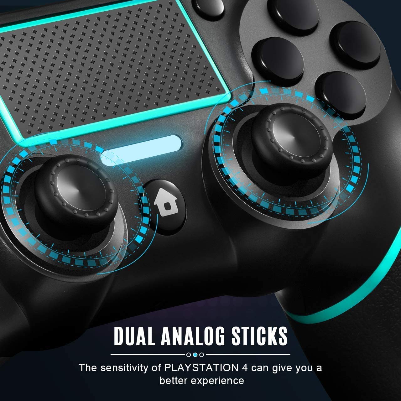 predark PC Contreoller,Wired Game Controller Compatible with P-4/PC,with Motion Motors,Mini LED Indicator and Anti-Slip Design - Berry Blue