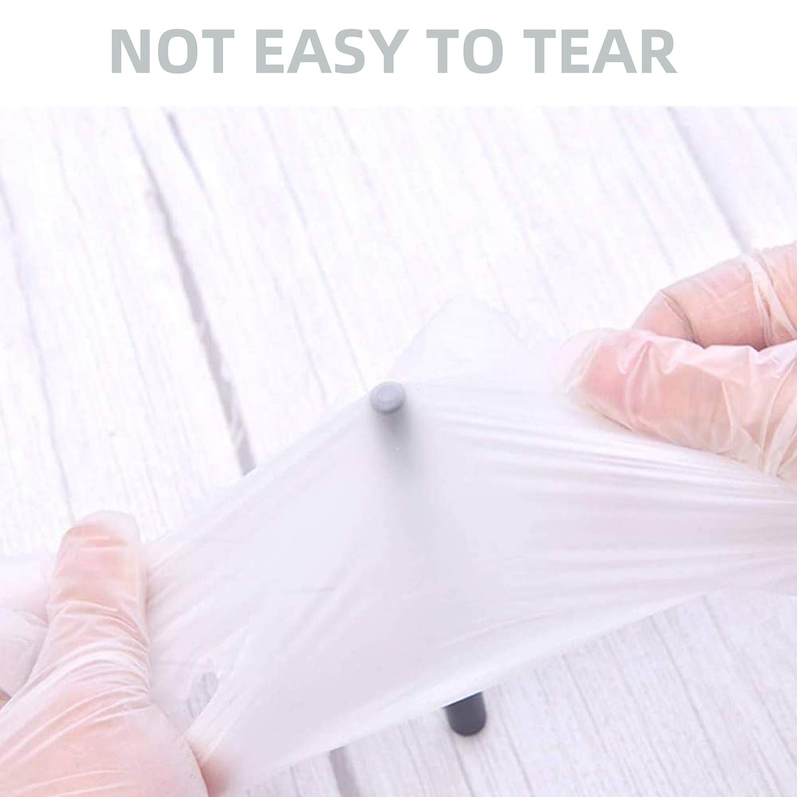 Oh! Trendy Disposable Medical Clear Vinyl Exam Gloves Industrial Gloves - Latex-Free & Powder-Free100PCS - Large