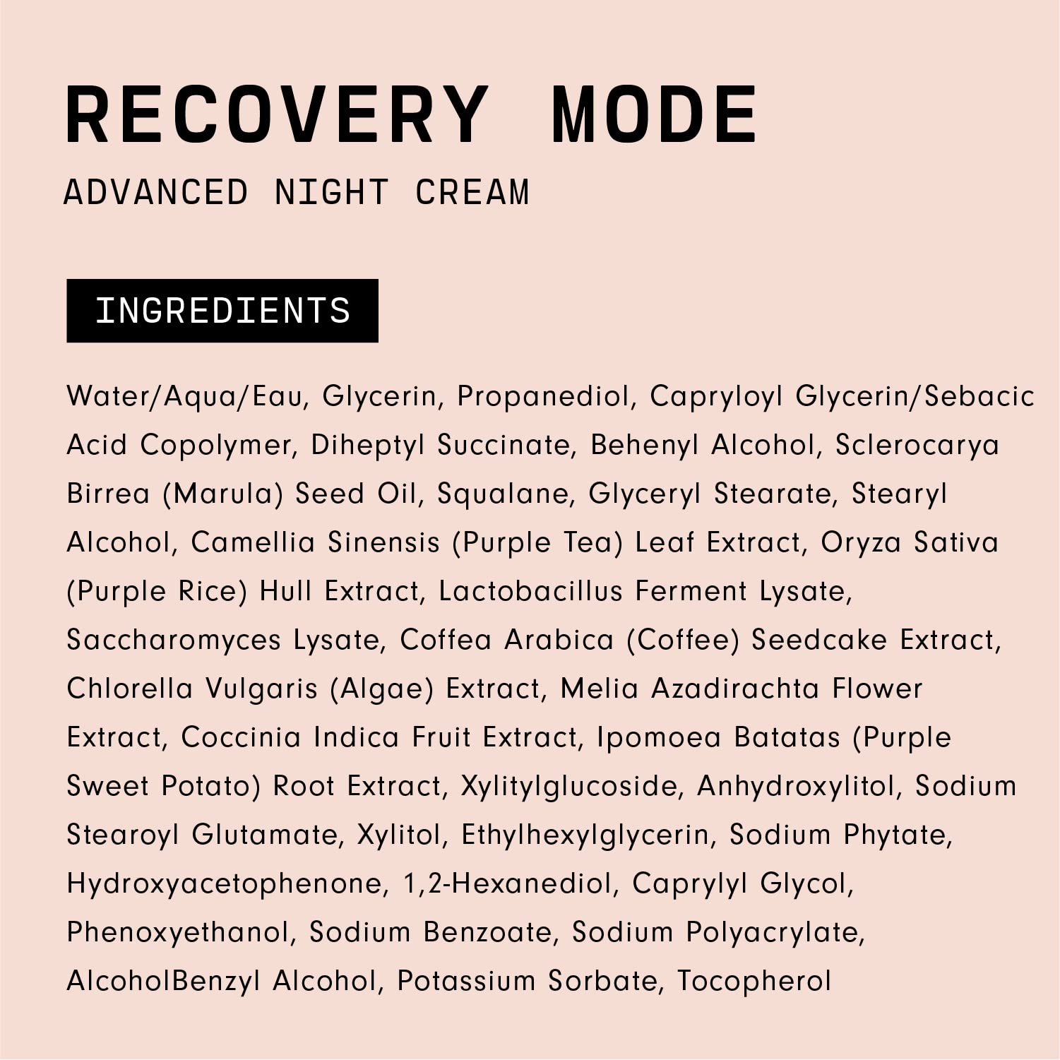 Versed Recovery Mode Advanced Night Face Cream - Antioxidant-Packed Hydrating Face Moisturizer Protects & Smooths Rough Skin - Helps Soften Appearance of Fine Lines - Vegan (1.7 fl oz)