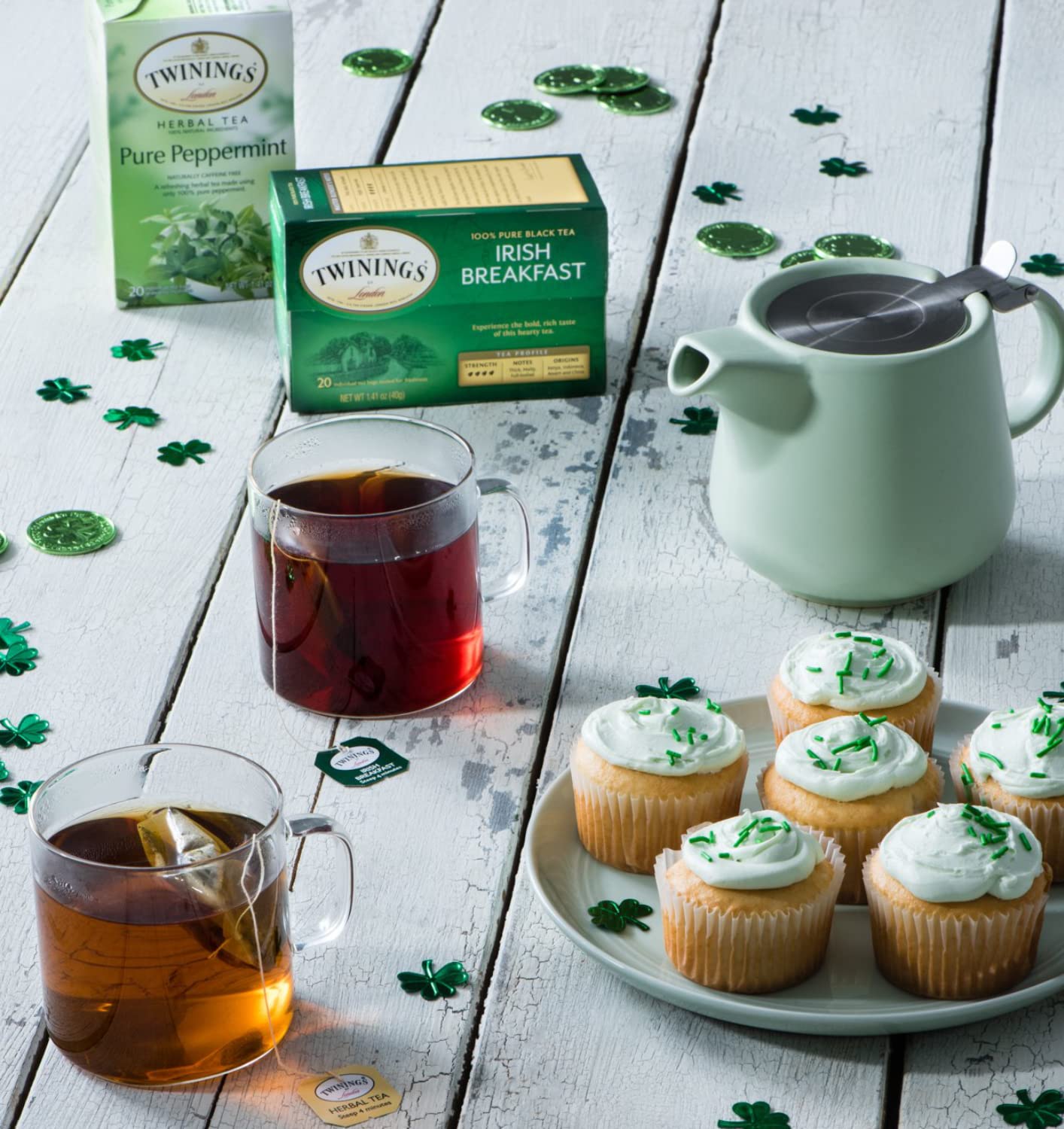 Twinings Tea Bags & By The Cup Honey Sticks Variety 40 Ct including English Breakfast, Earl Grey, & More