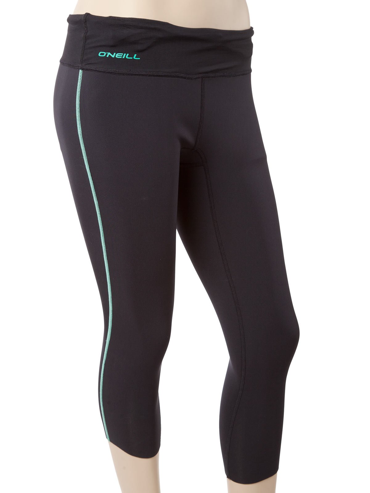 O'Neill Womens Supertech Neoprene Capri 16 Black/Seaglass (4837IS)