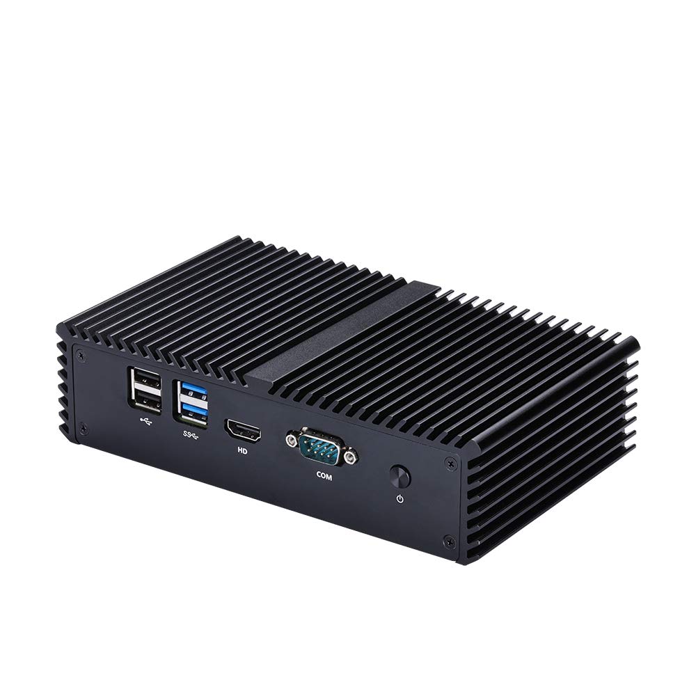 Qotom Qotom-Q555G6-S05 Computer with Core i5 7200U Processor and 6 Gigabit NICs AES-NI Fanless Mini PC (4G DDR4 RAM + 32G MSATA SSD)
