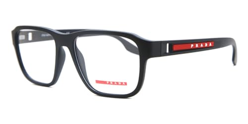 PRADA LINEA ROSSA PS 04NV - DG01O1 Eyeglass Frame BLACK RUBBER w/DEMO LENS 54mm